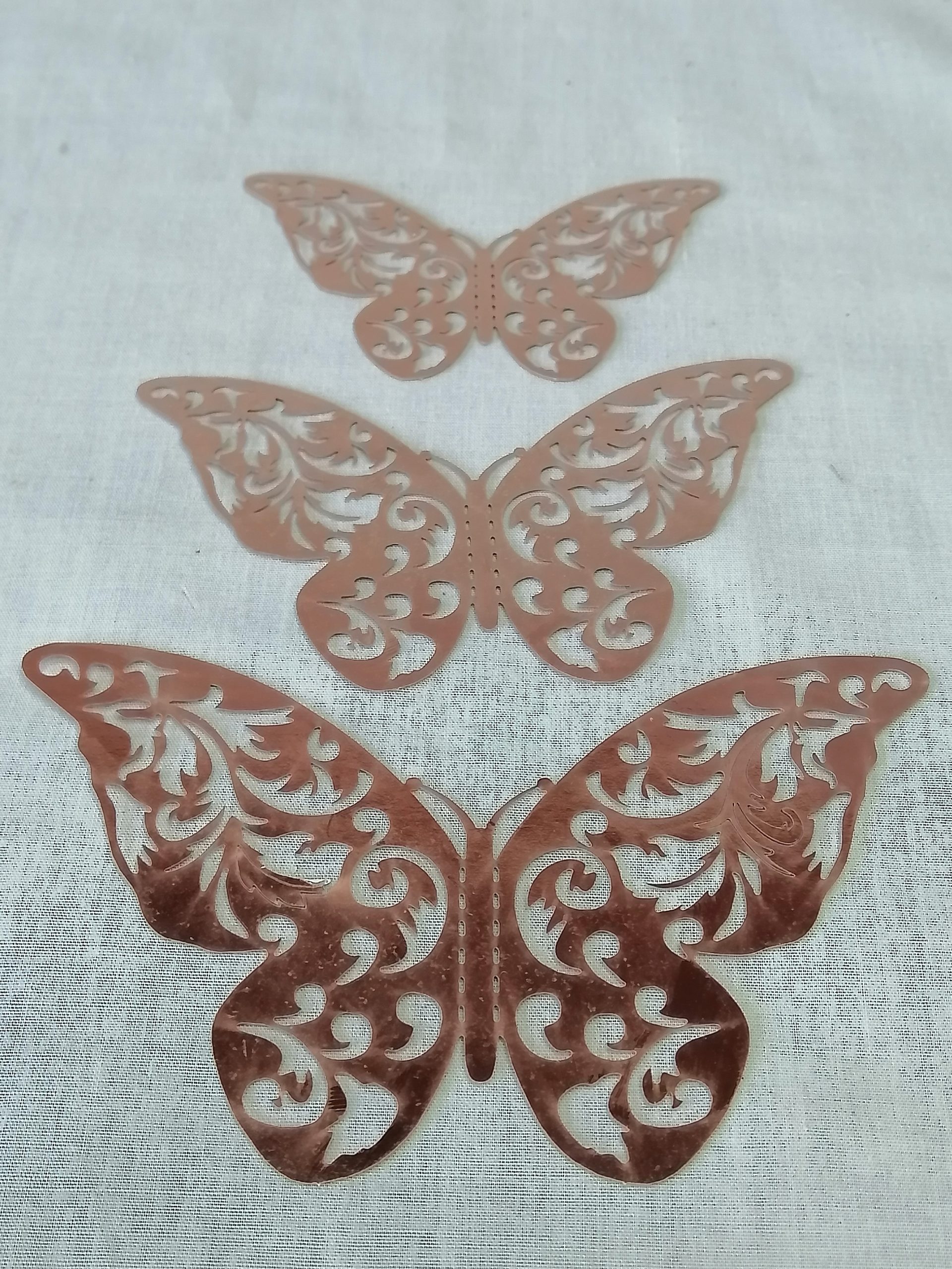 Rose Gold 2 Butterflies - The Home Of Kheik
